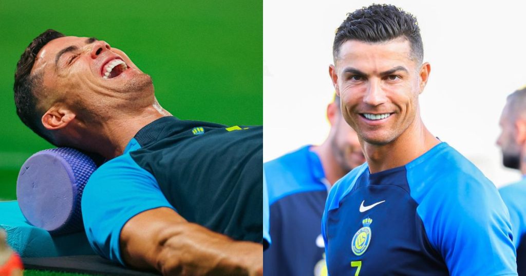 Cristiano Ronaldo Getting ready for the Champions League match ...